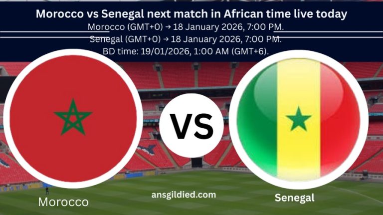 Morocco vs Senegal next match in African time live today